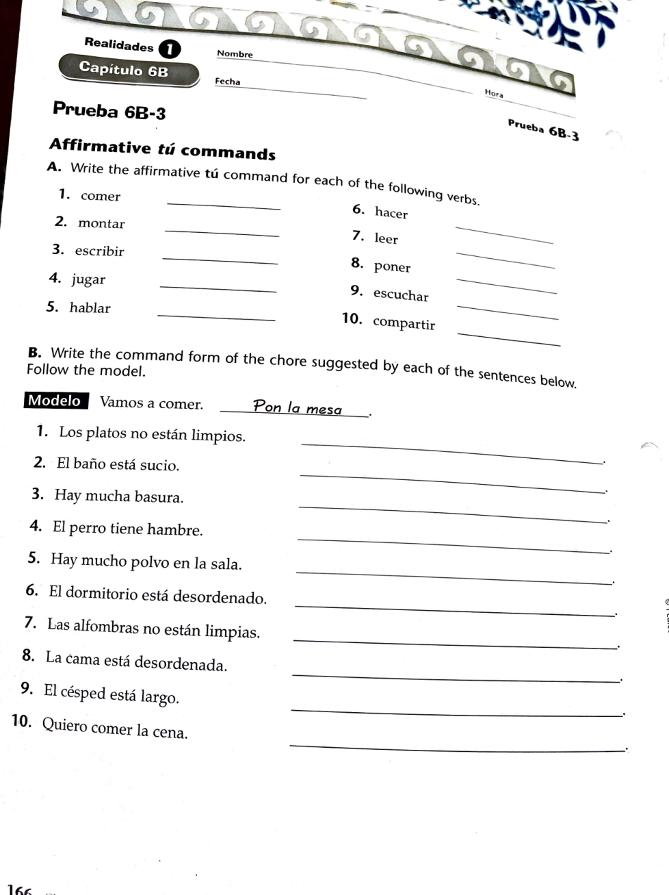 Realidades 6B - Cristina Marchese | Library | Formative