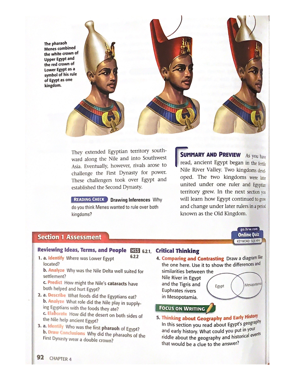 Ancient Egypt Section 1 Quiz - Johnny Yang | Library | Formative