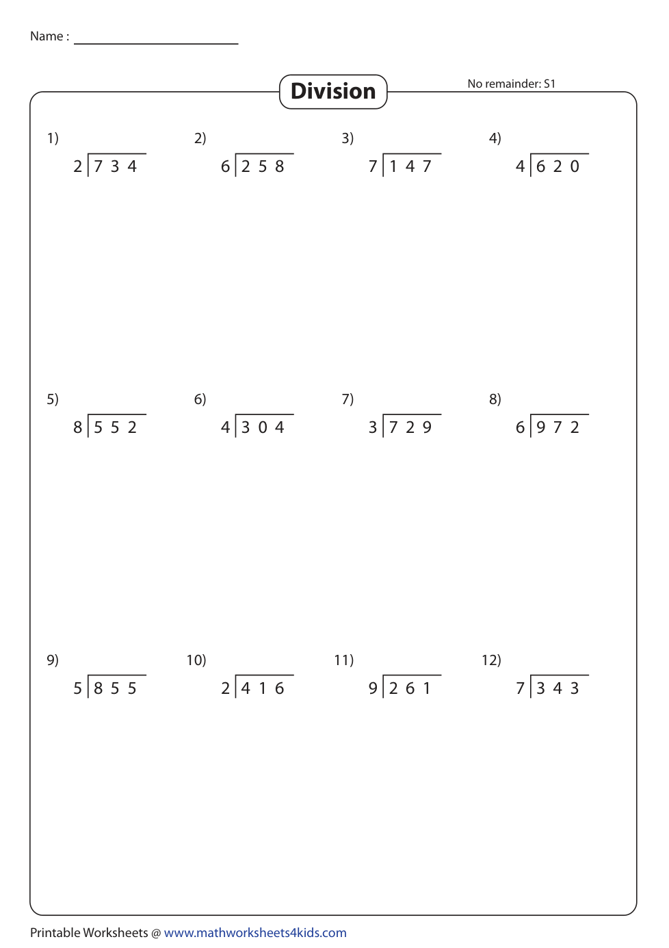 Division No Remainders - Cole Rollins | Library | Formative