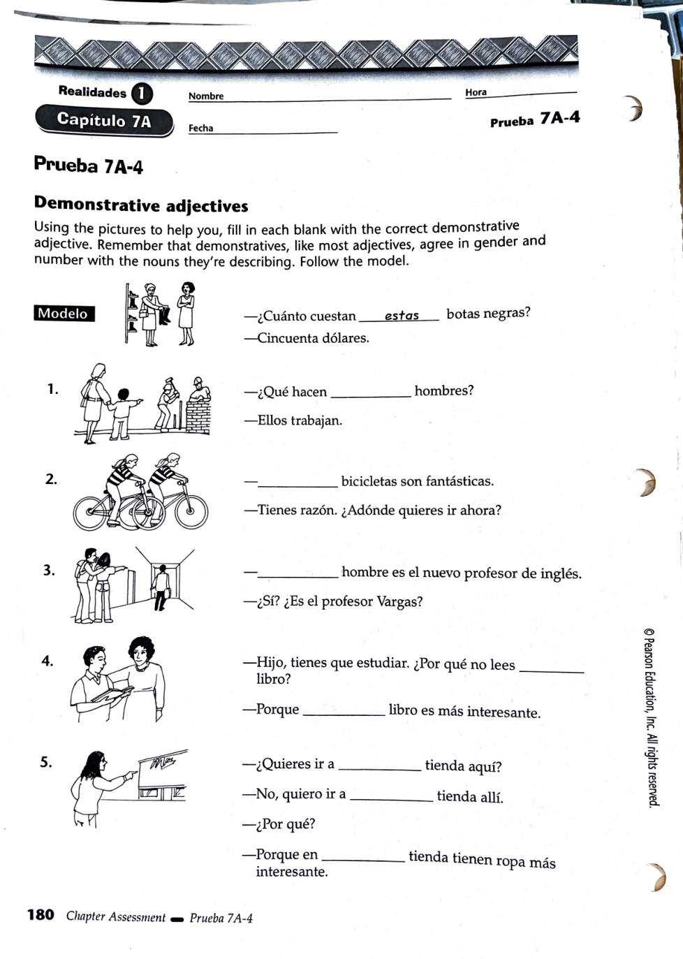 Realidades 7A - Cristina Marchese | Library | Formative