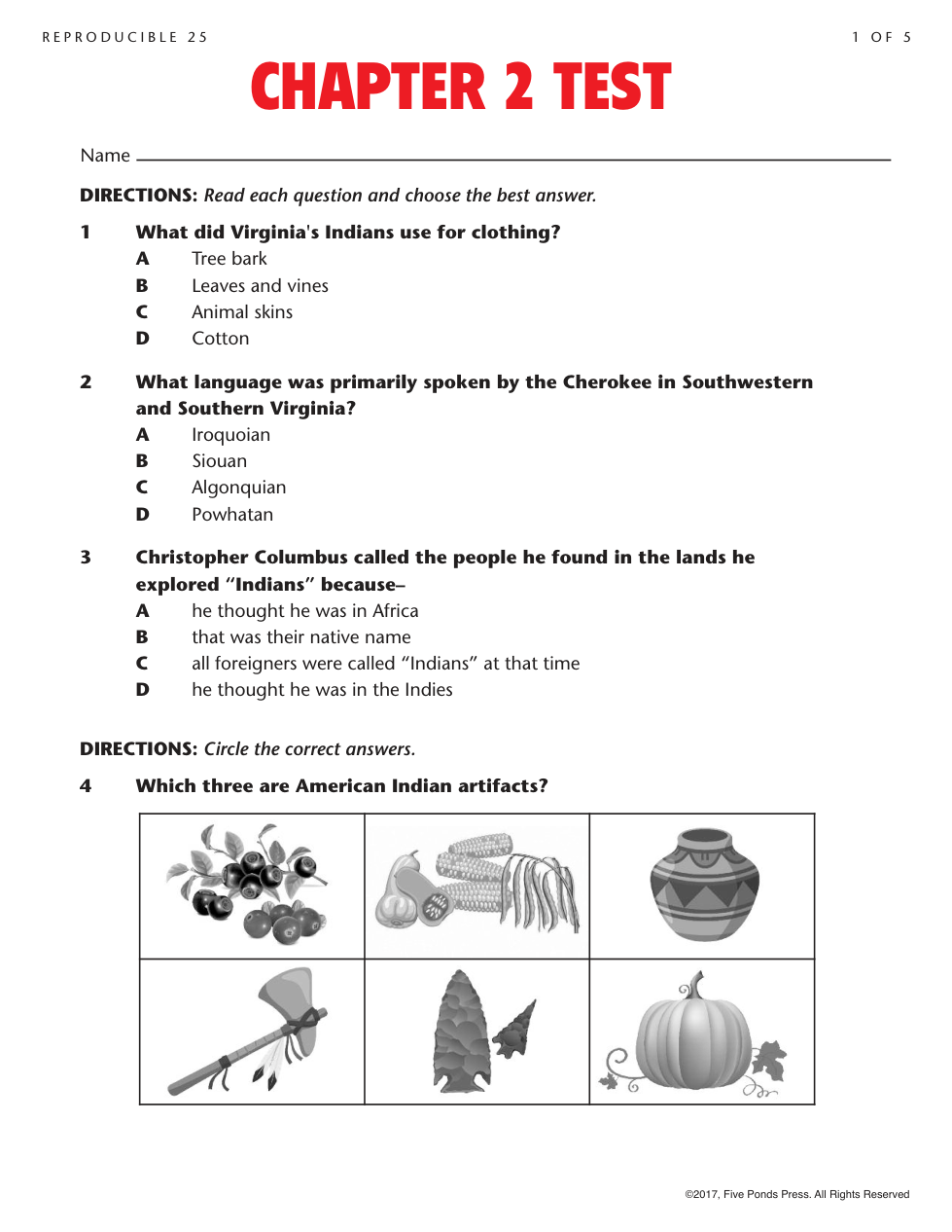 VA Studies Chapter 2 Test - Elise Jernigan | Library | Formative