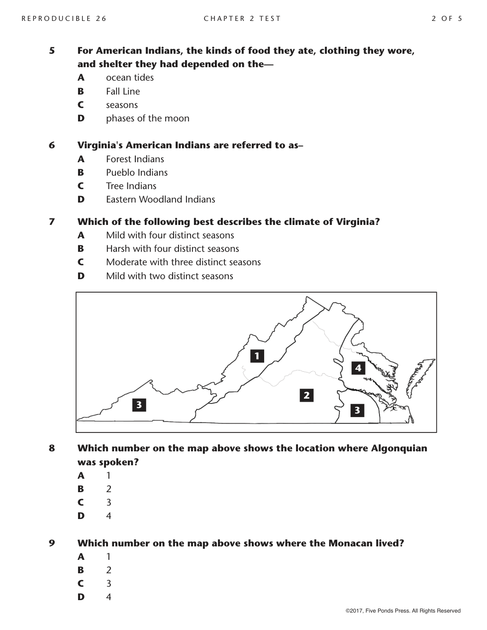 VA Studies Chapter 2 Test - Elise Jernigan | Library | Formative