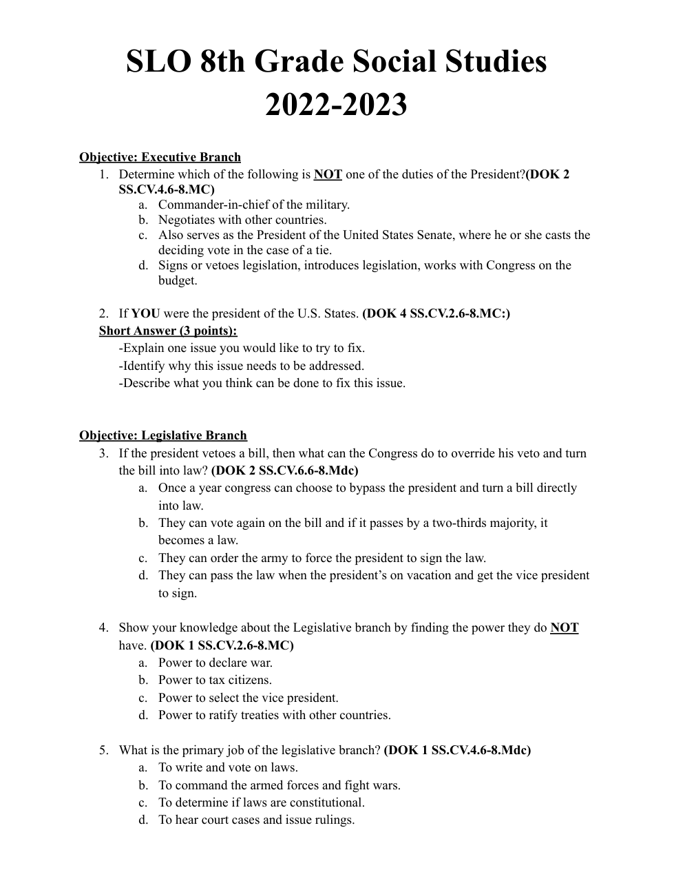 SLO 8th Grade Social Studies 2022-2023 Final (Changed) - David Lang ...