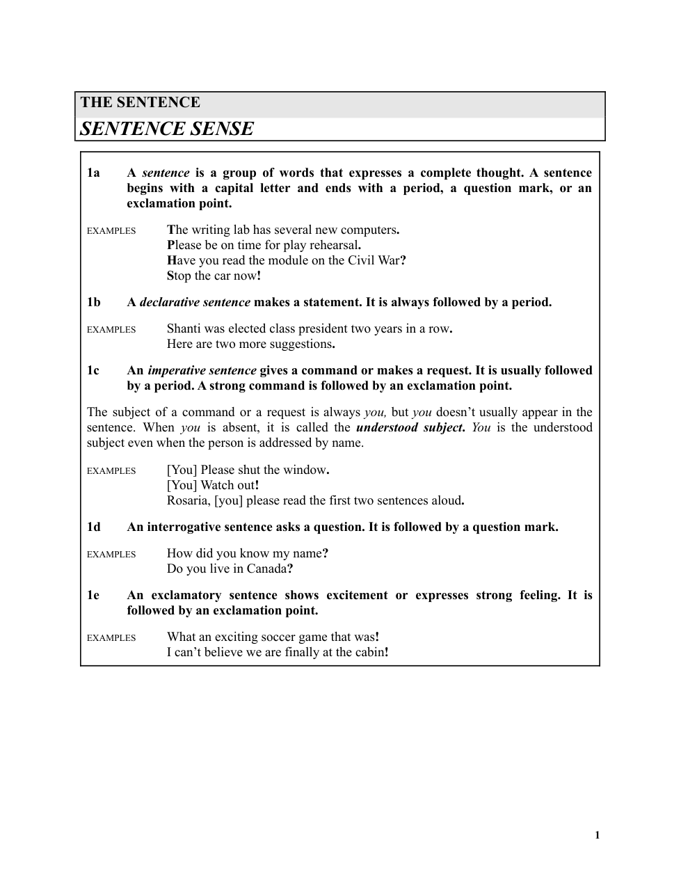 Complete Sentences, Clauses, Fragments and Run-Ons - Albert Gunn ...