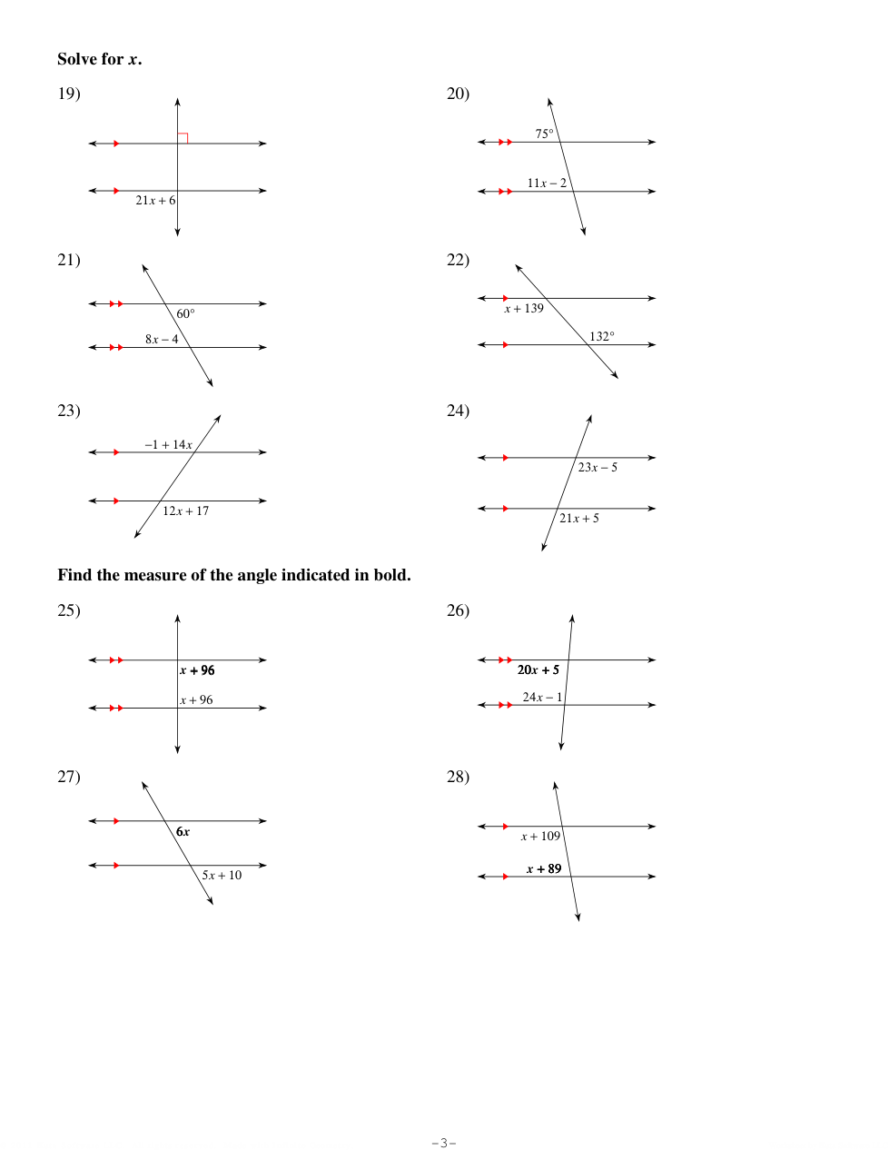 Practice: Parallel Lines and Transversals - Theresa Joseph | Library | Formative