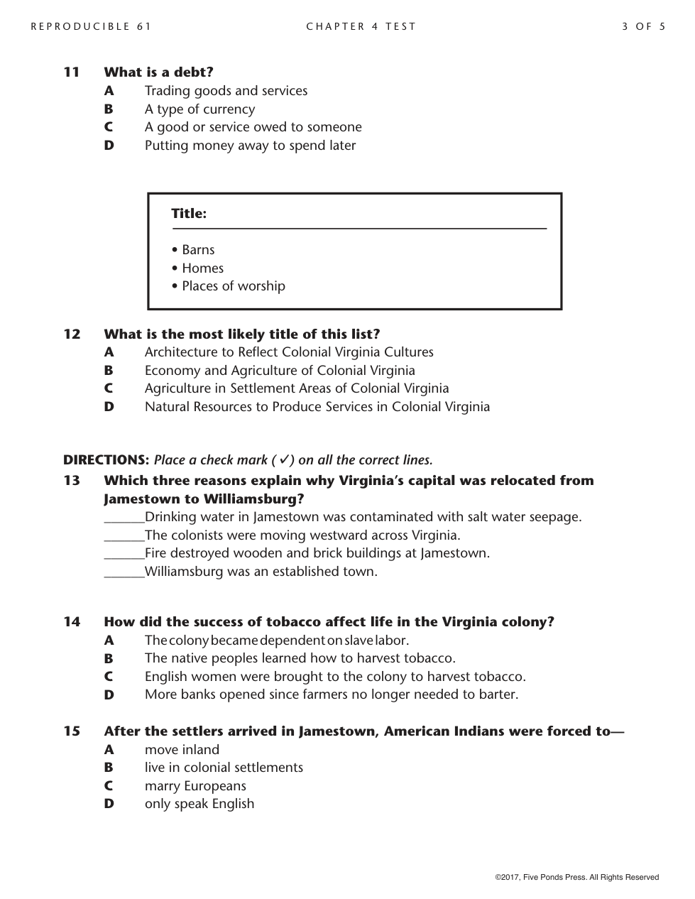 VA studies Chapter 4 Test - Elise Jernigan | Library | Formative