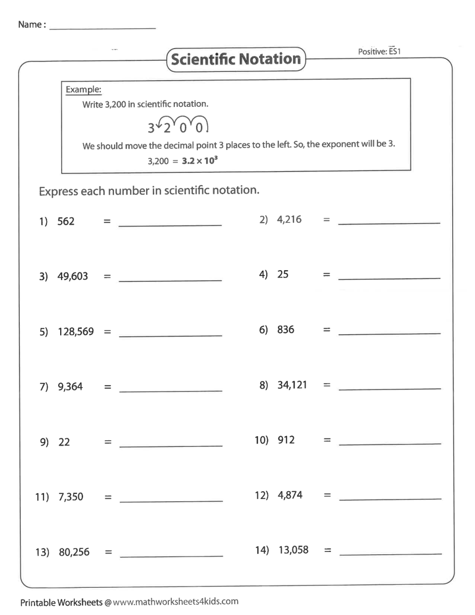 J #2b Scientific Notation - Tracy Gould | Library | Formative