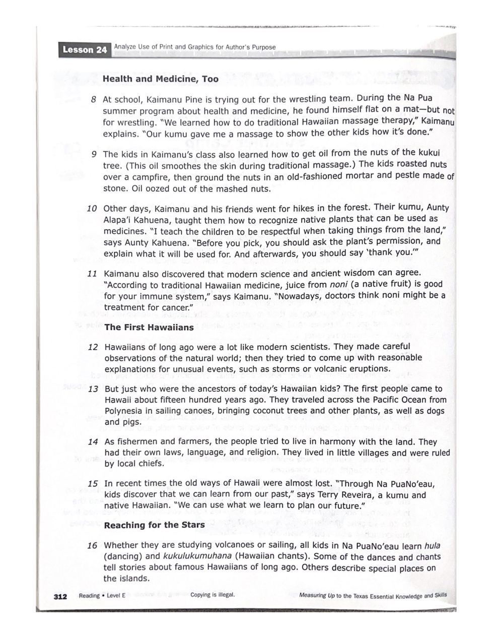 SPE: Text & Graphic Features Assessment - Elida Cruz | Library | Formative