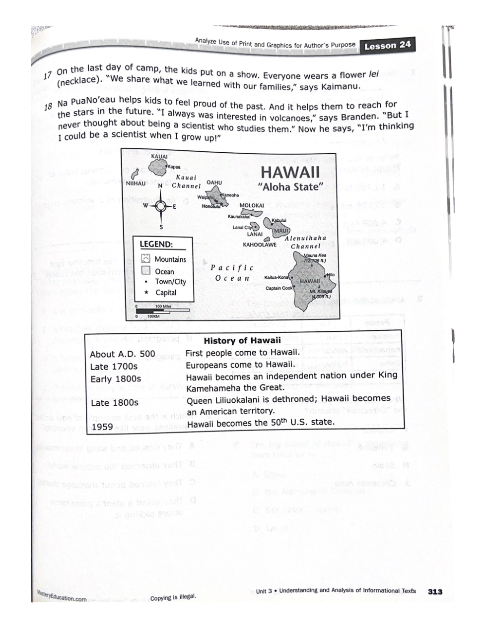 SPE: Text & Graphic Features Assessment - Elida Cruz | Library | Formative