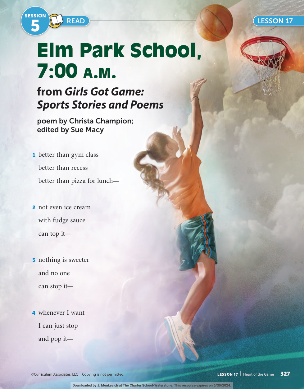 Elm Park School (Analyze a Poem) - Jovana Menkevich | Library | Formative