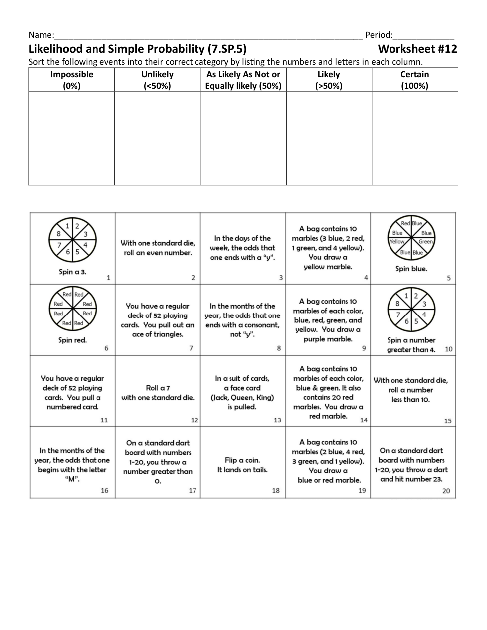 734LRIS WS #12 (Pink) Likelihood & Simple Probability - Janelle Warby ...