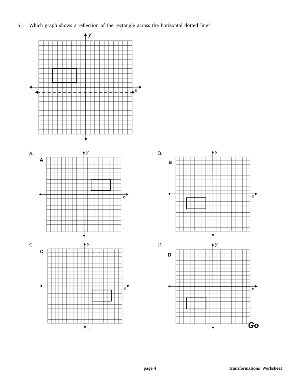 Geometry Homework Transformations - David Achinstein | Library | Formative