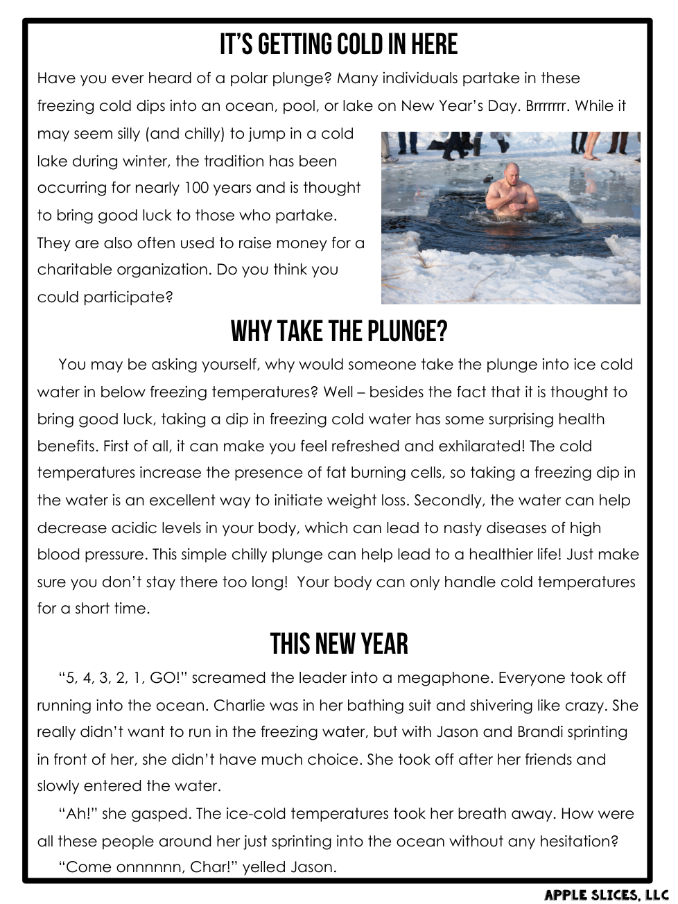 Cold weather narrative prompt - Jerilyn Lambert | Library | Formative