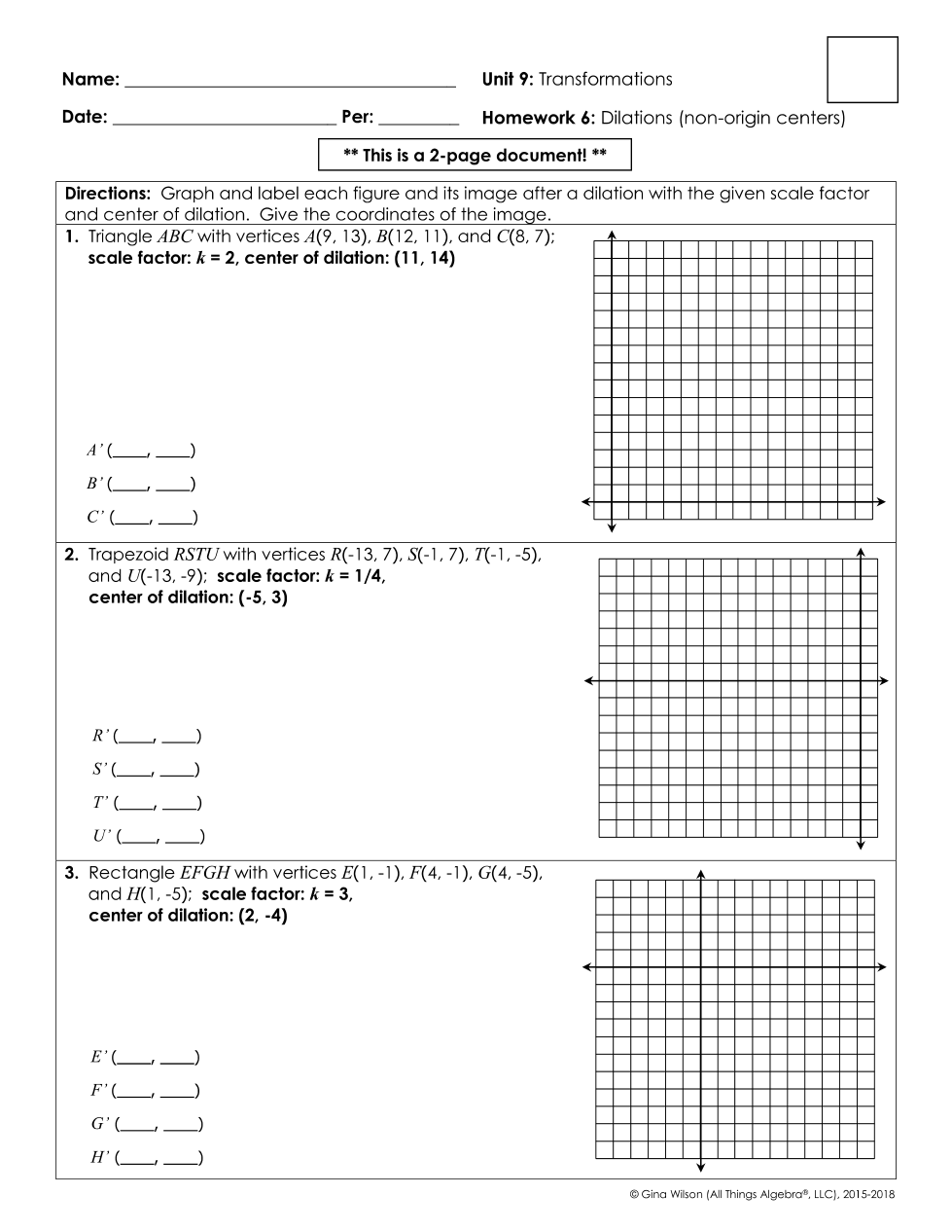 5.2 Dilations (Non-Origin Centered) - Madison Colburn | Library | Formative