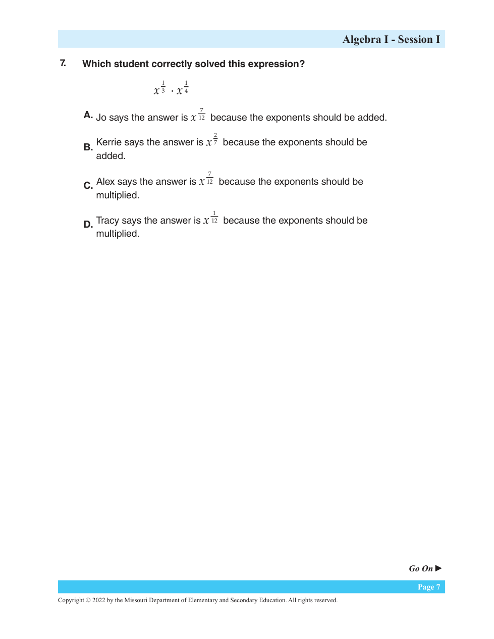Algebra I EOC: Practice Test - Kimberly Kellerkern | Library | Formative