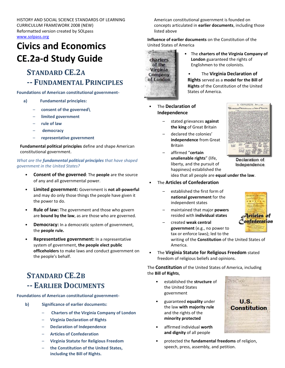 Civics SOL Review: Standard 2 Foundations - Danny Higgins | Library ...