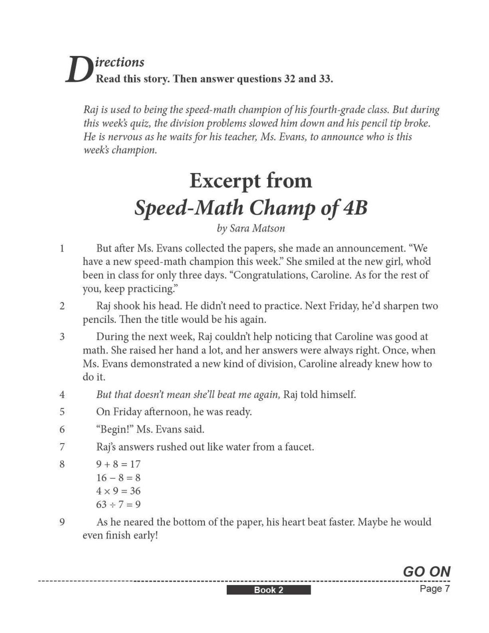 Grade 3 ELA State Test (2017) - Francesca Ciaramitaro | Library | Formative