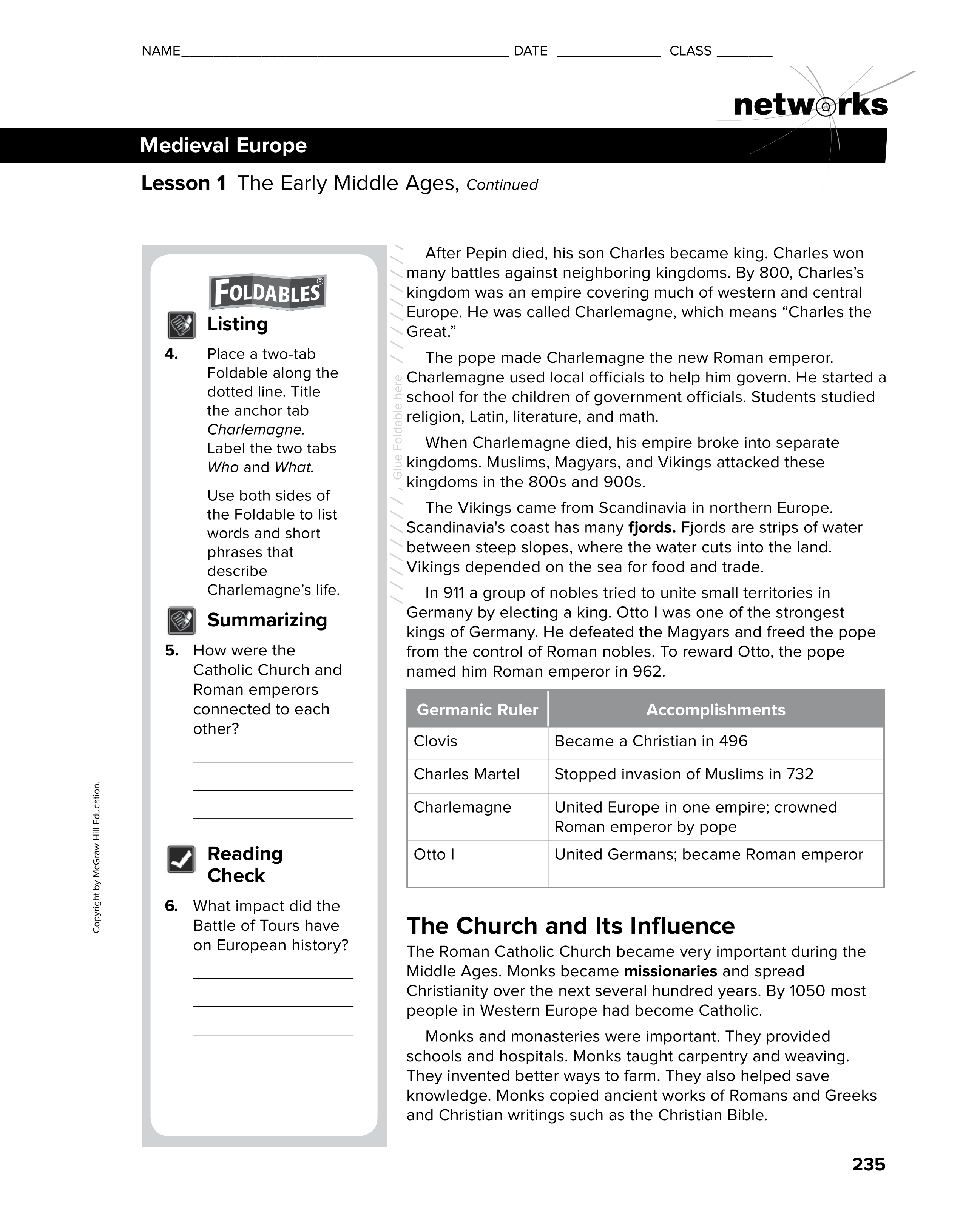 Medieval Europe 1-5 - John Irwin | Library | Formative