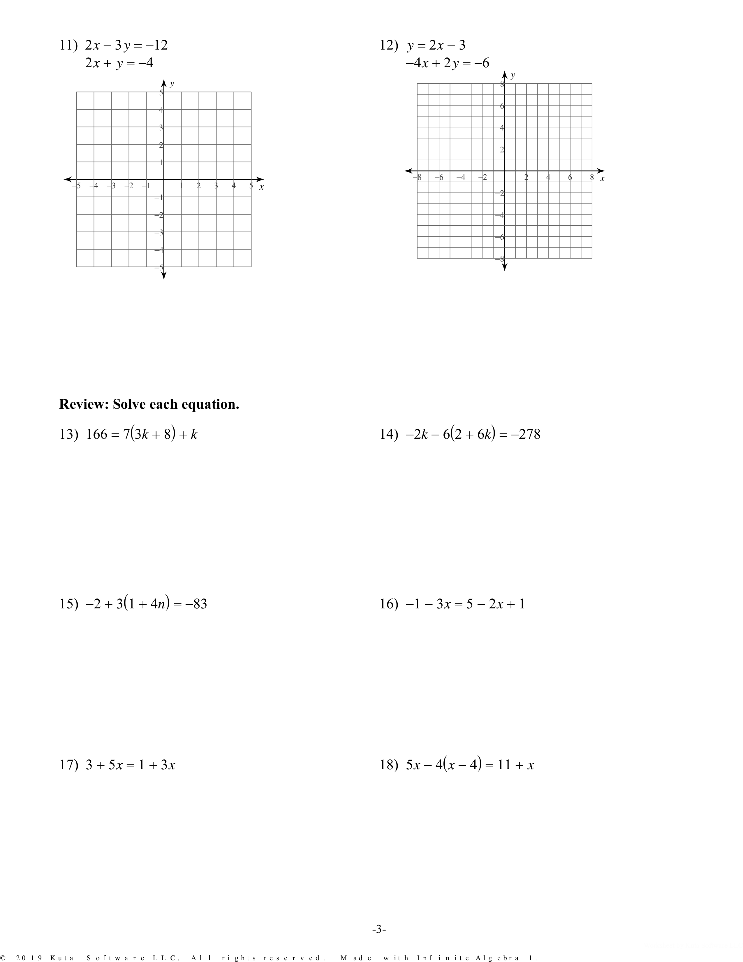Solving by Graphing Quiz Review - Math Teachers | Library | Formative