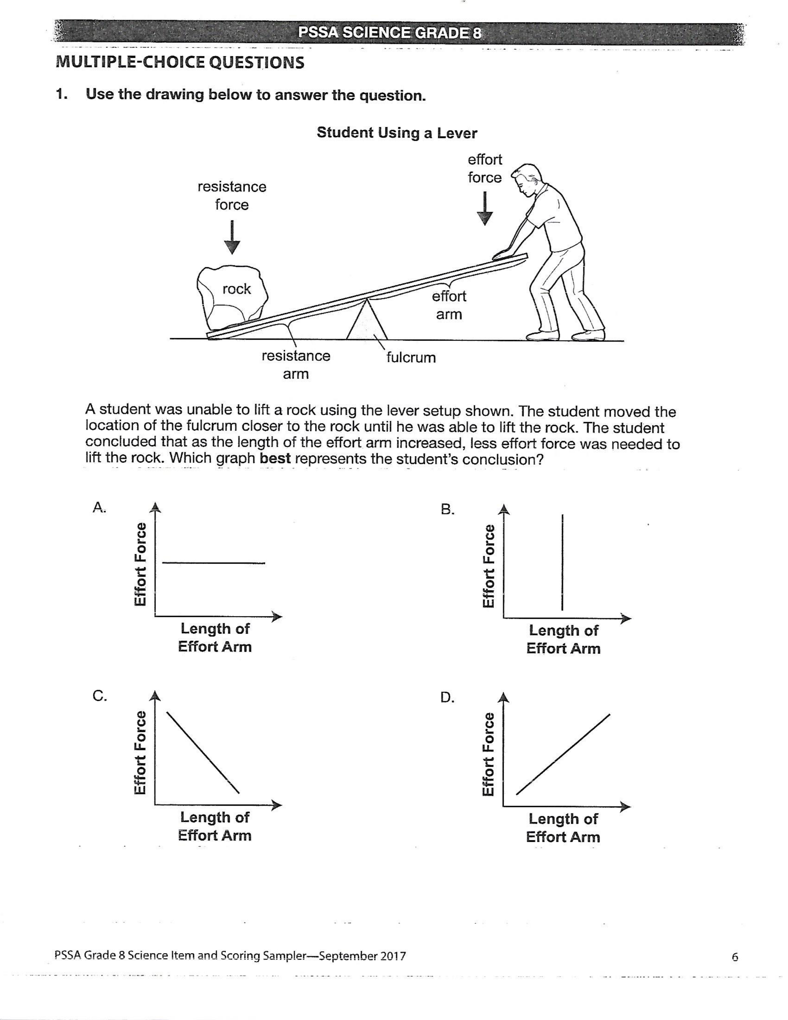 PSSA Science Practice Exam - Craig Fisher | Library | Formative