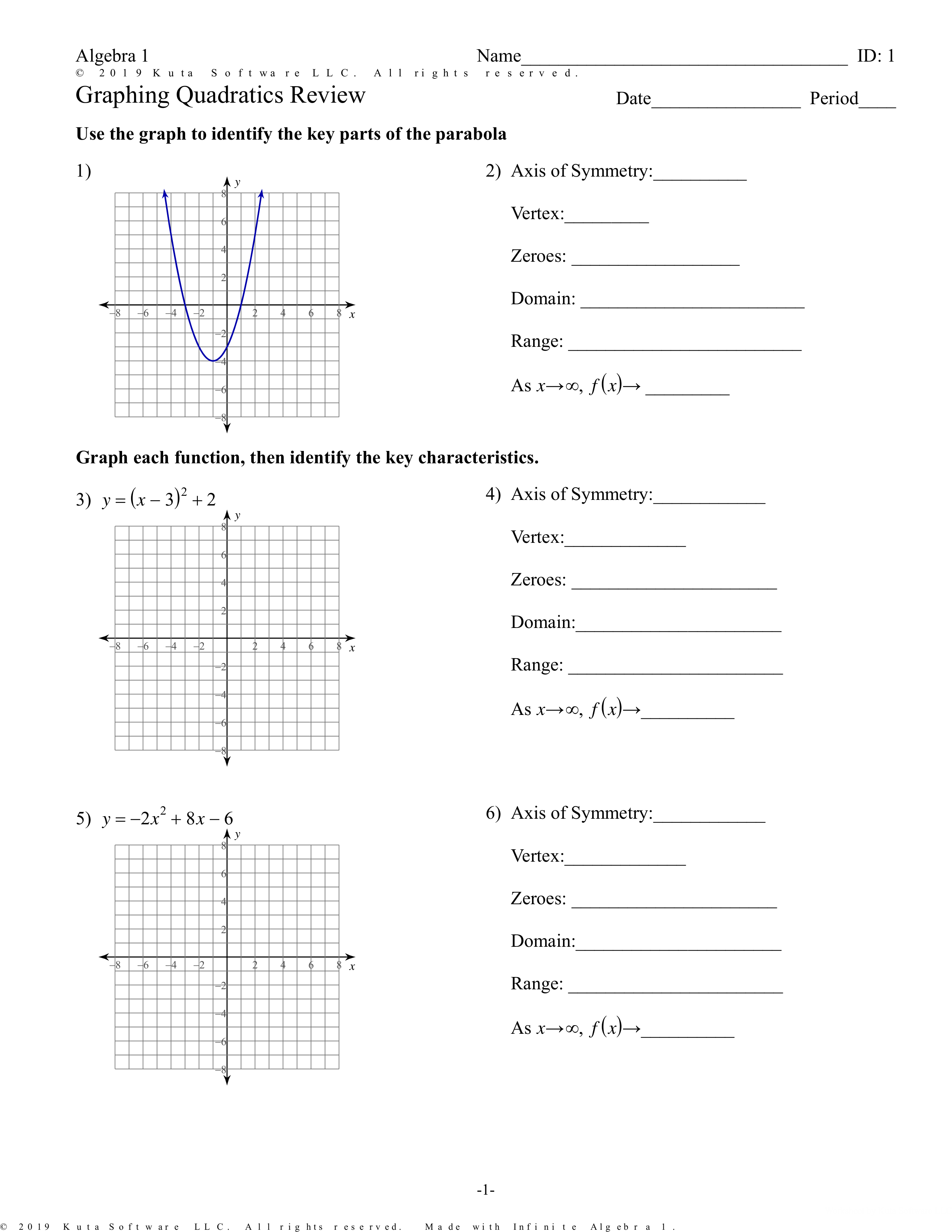 Graphing Quadratics Review - Math Teachers | Library | Formative