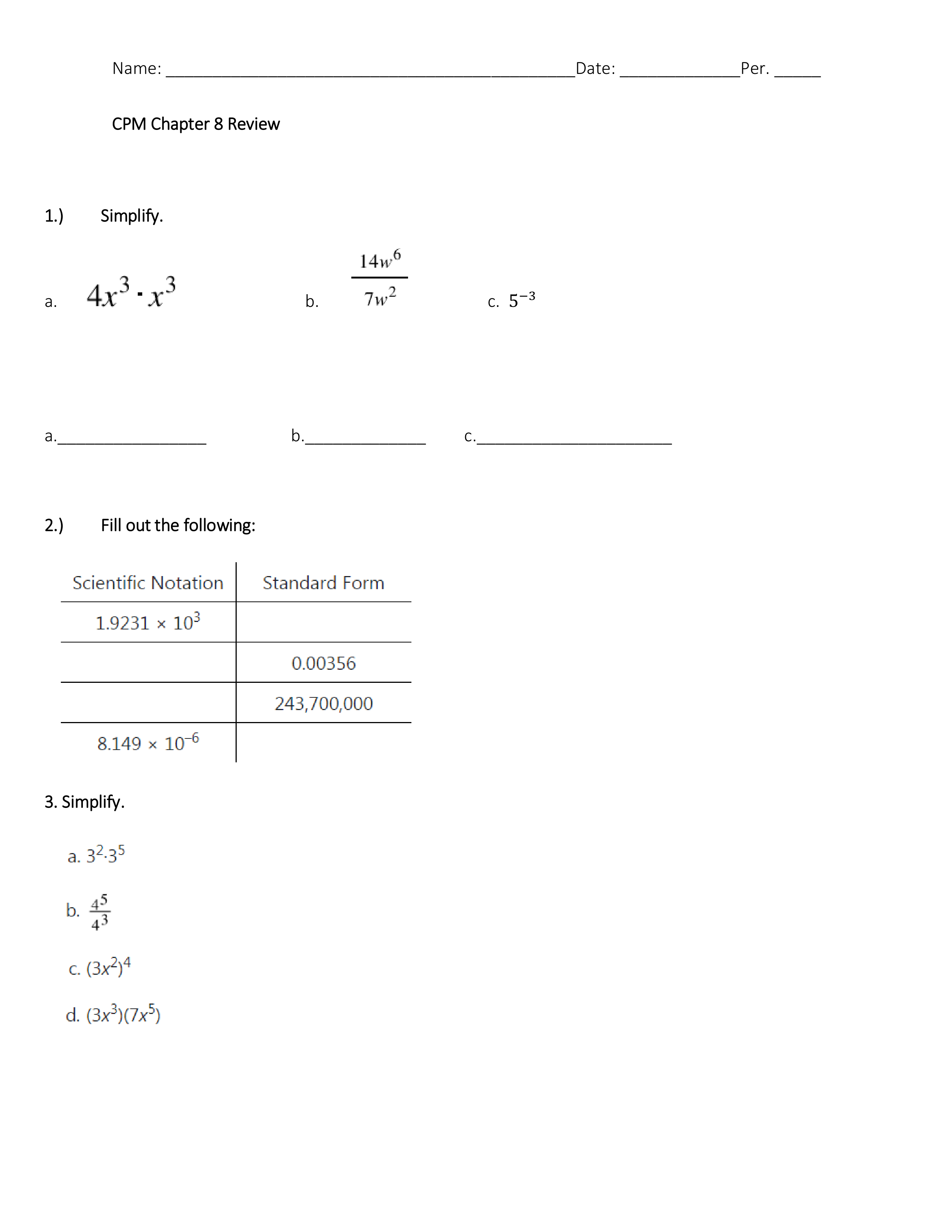 CPM Chapter 8 Study Guide - Christine Hung | Library | Formative