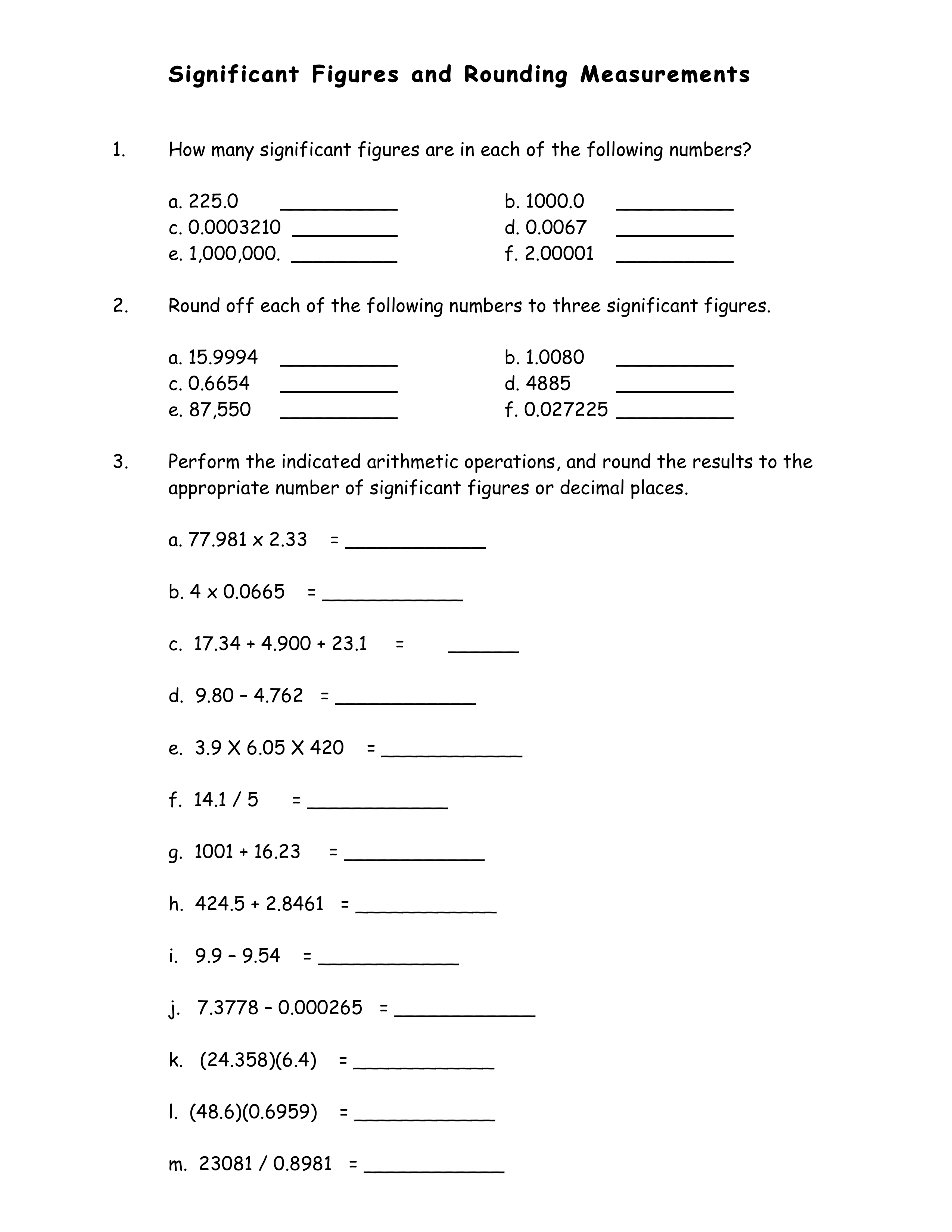 Significant Digits Practice 2 - Chelsa Burch | Library | Formative