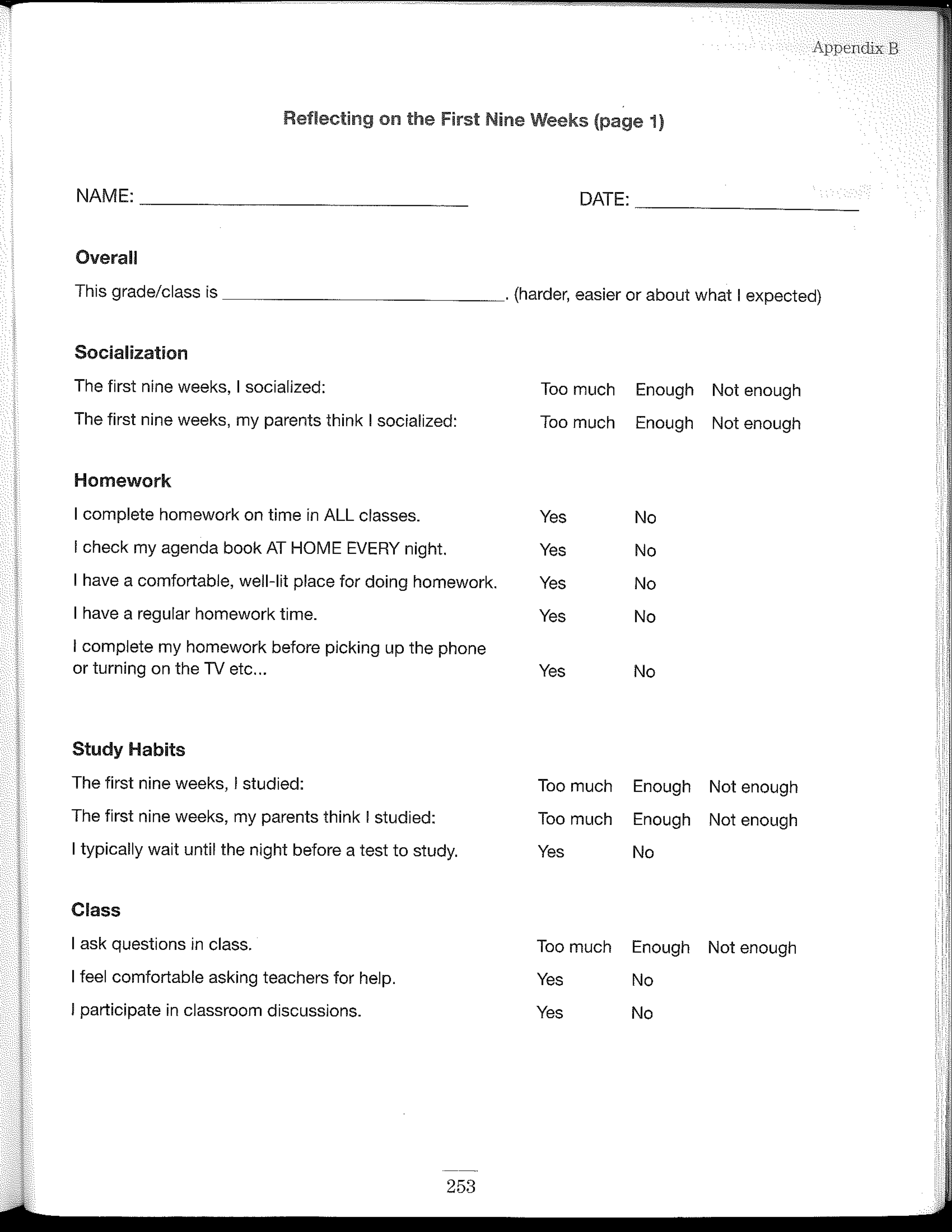 Reflecting on the First Nine Weeks - Chris Long | Library | Formative