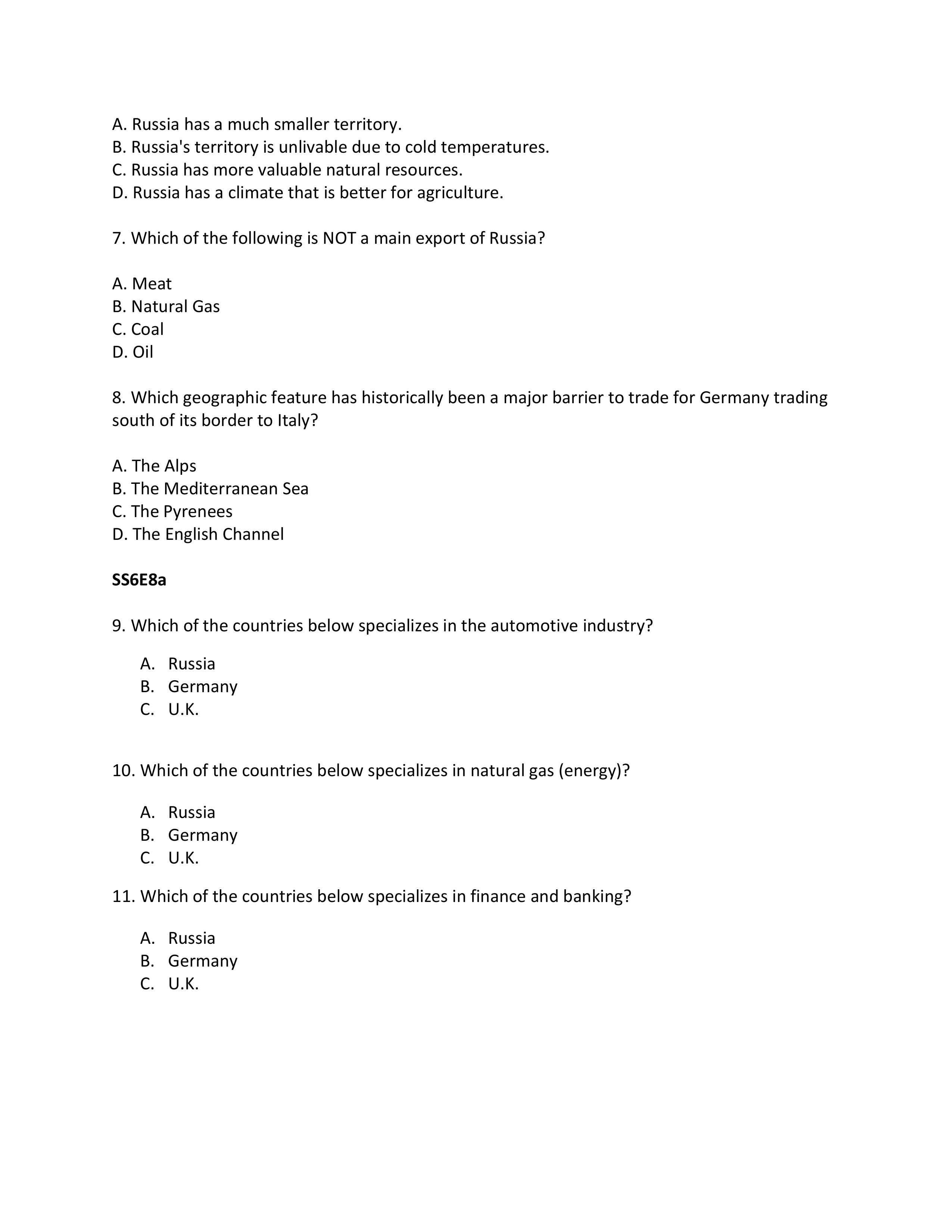 SS6G9, SS6E8, & SS6E9 - Kisha Davis | Library | Formative