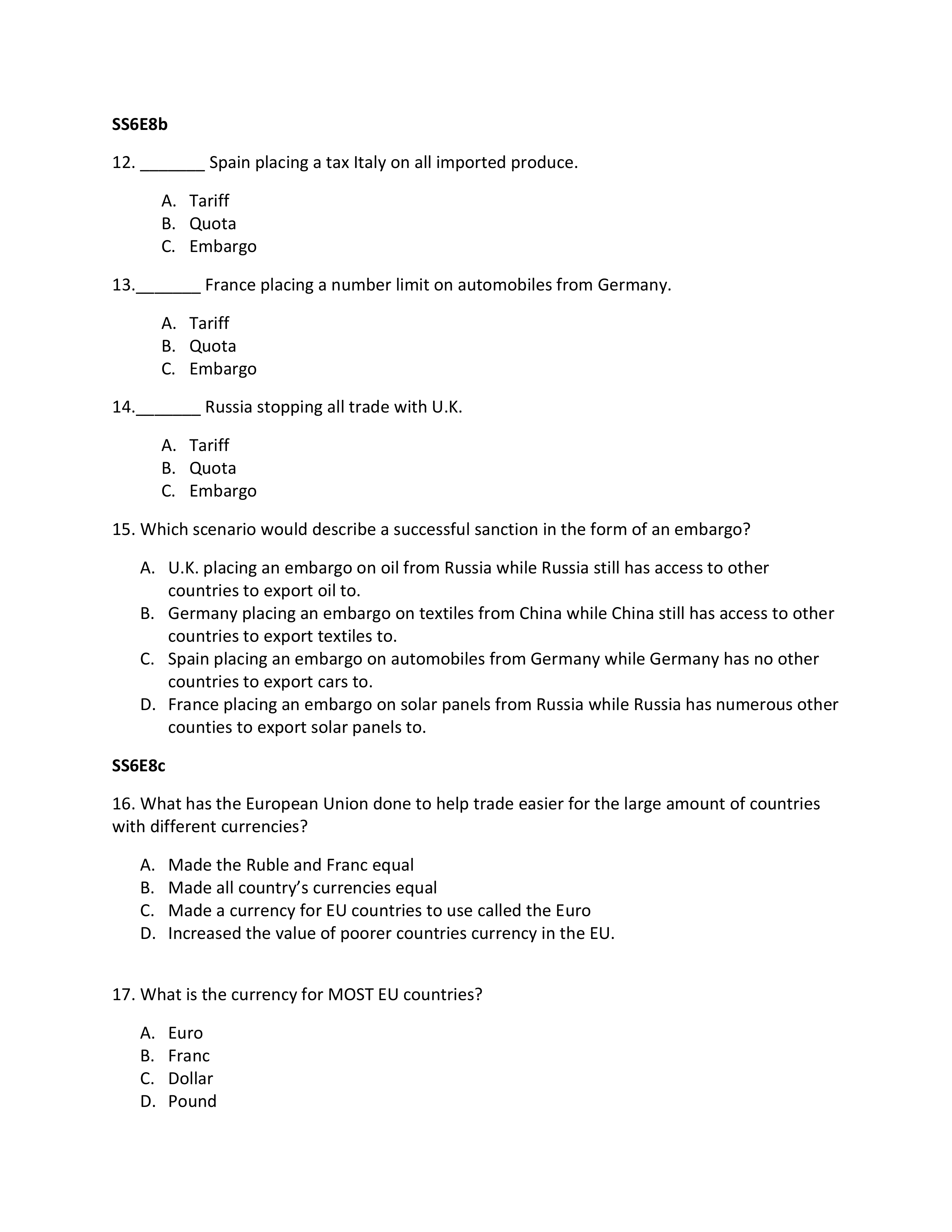 SS6G9, SS6E8, & SS6E9 - Kisha Davis | Library | Formative