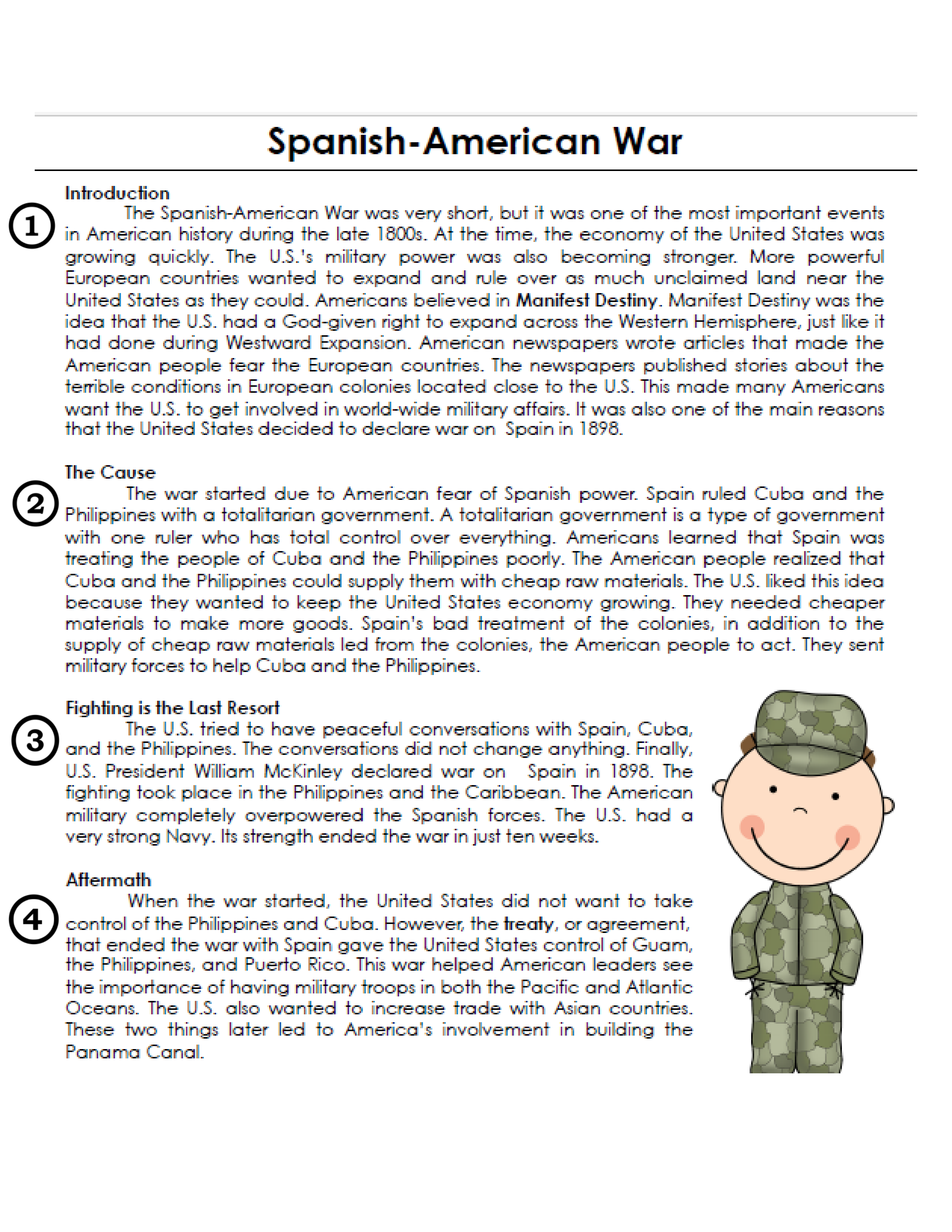 Spanish-American War - Rachel Myers | Library | Formative