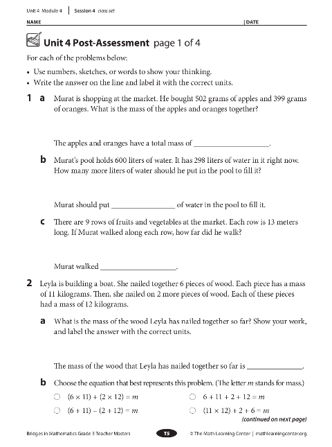 Unit 4 Post Assessment - Rebecca Monroe | Library | Formative