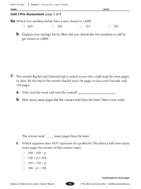 UNIT 3 Pre-assessment - Rebecca Monroe | Library | Formative
