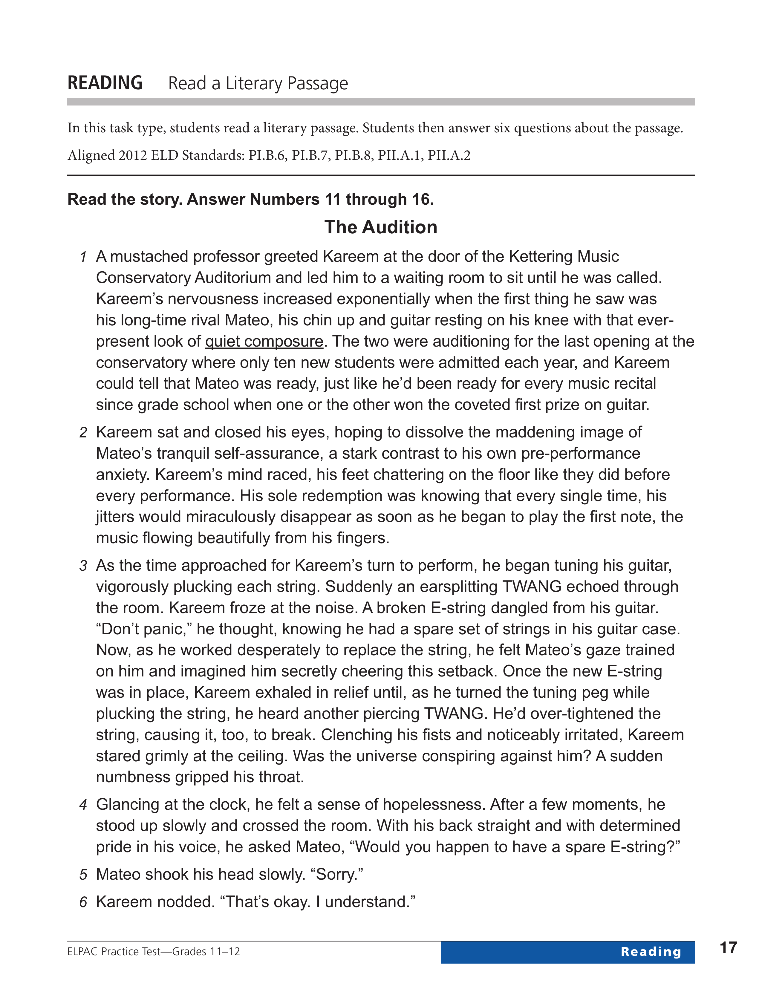 Secondary: ELPAC Reading Practice #2 - Kimberly Moreno | Library ...