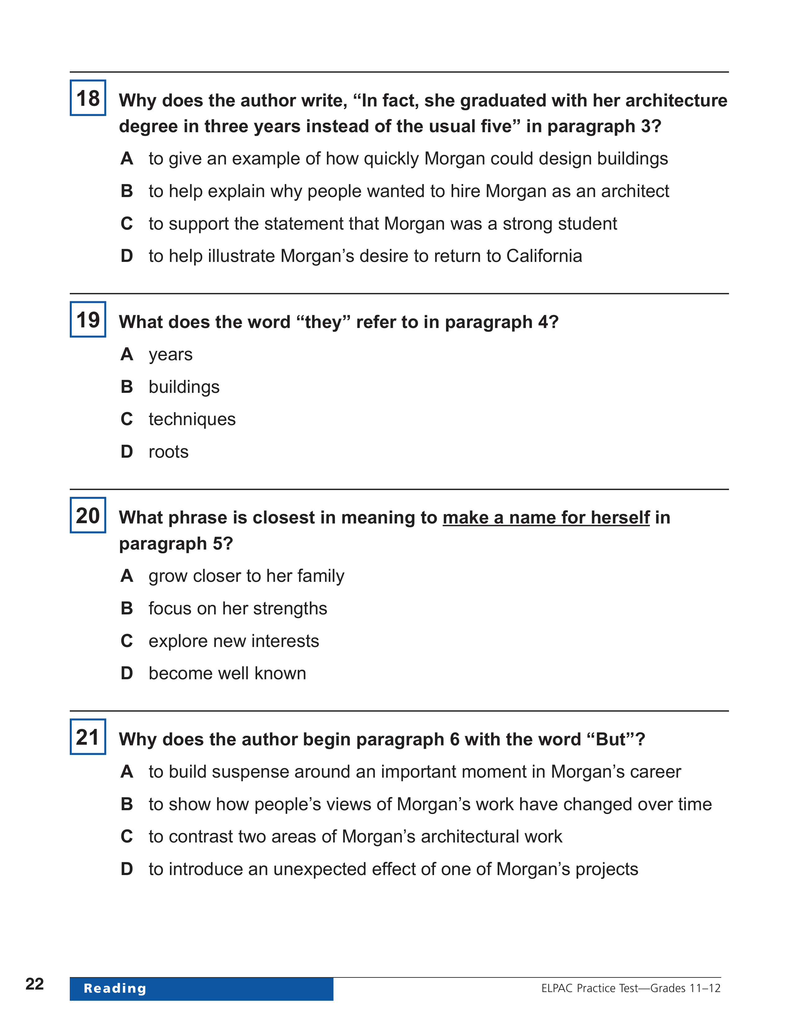 Secondary: ELPAC Reading Practice #2 - Kimberly Moreno | Library ...