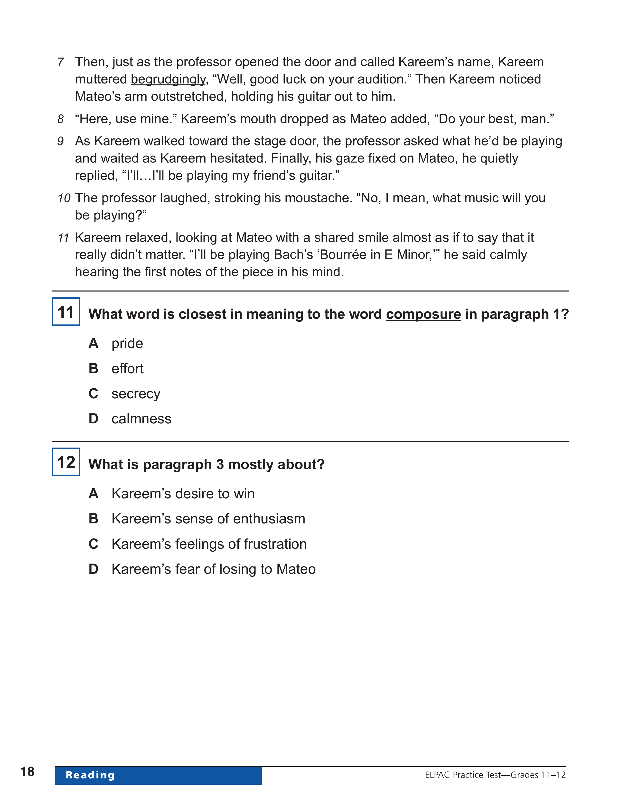 Secondary: ELPAC Reading Practice #2 - Kimberly Moreno | Library ...