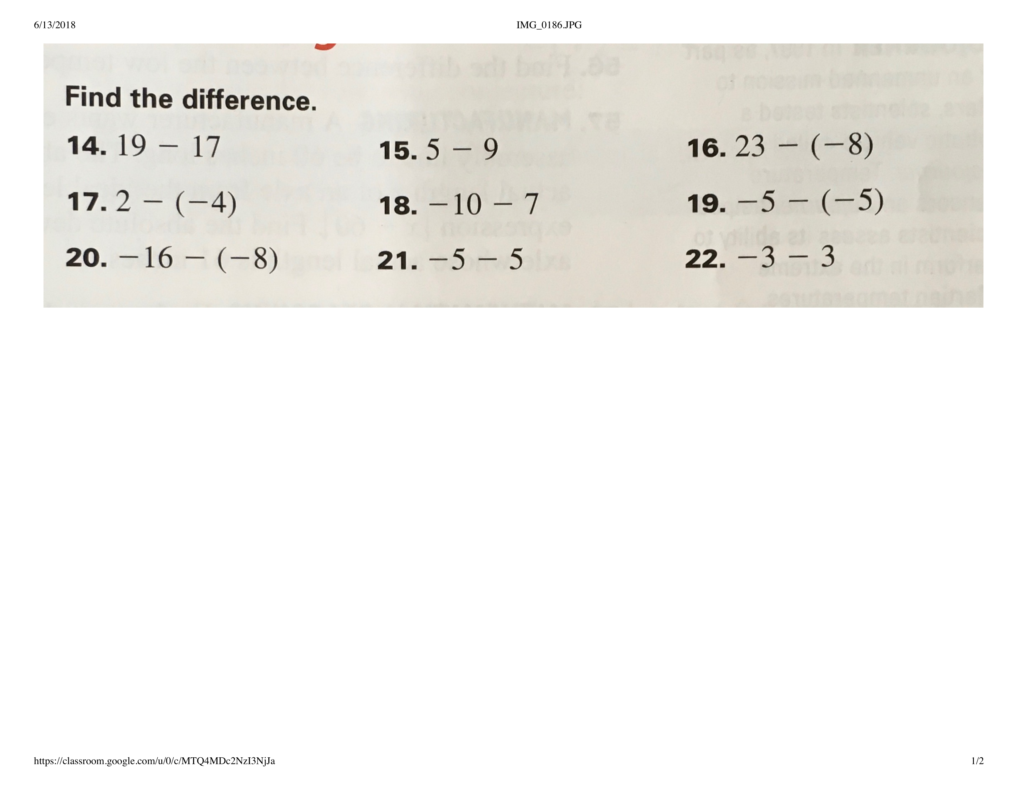 Subtracting Integers - David Parker | Library | Formative
